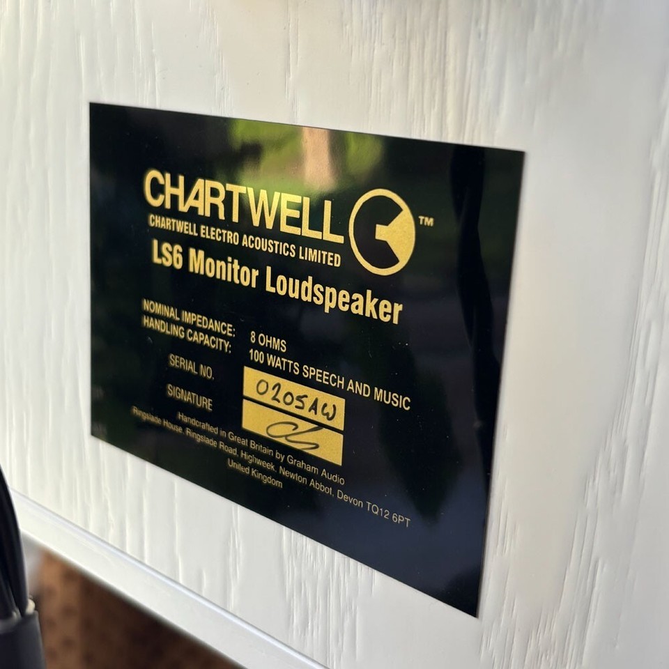 Chartwell Graham Audio LS6 Speakers White Finish Ex Demo Bargain Boxed Warranty | eBay UK