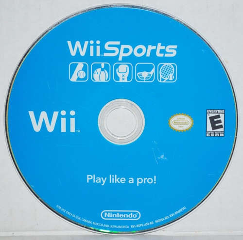 Wii Sports (Nintendo Wii, 2006) 5 In 1 Sport Video Games Baseball ...
