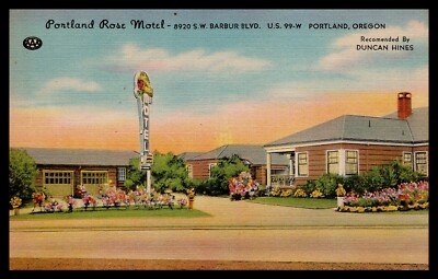 PORTLAND OREGON PORTLAND ROSE MOTEL 99 W "Golden Age Auto ...