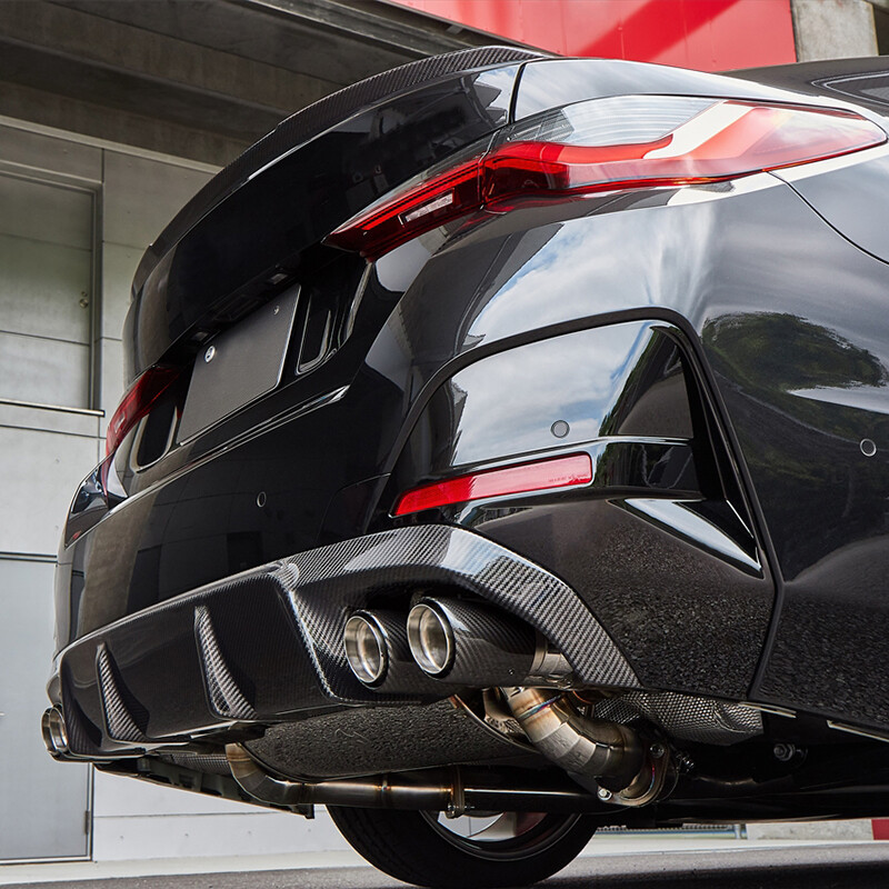 Fits BMW G26 M440i 440i 430i 2021UP REAL CARBON Rear Bumper Diffuser ...