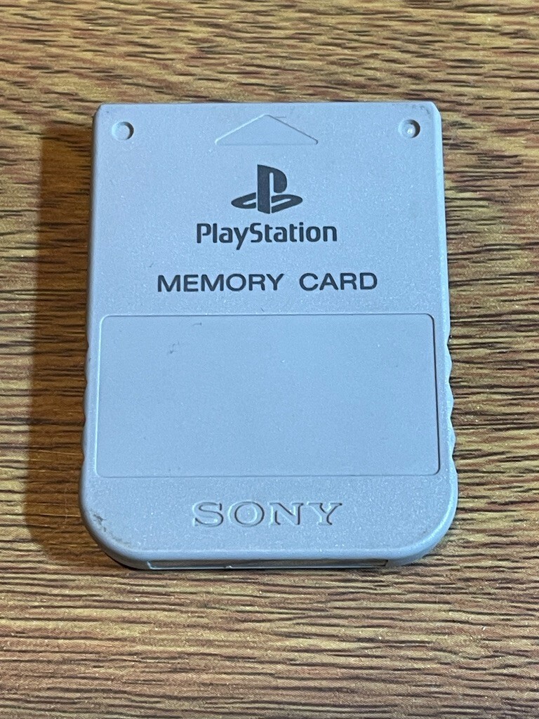 Official Genuine OEM Sony PlayStation PS Memory Card GRAY Original ...