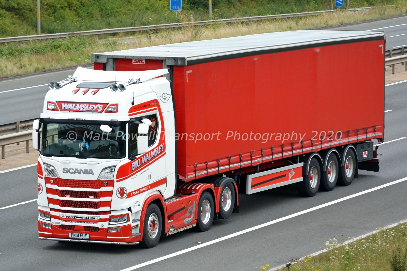Truck Photo 12x8 - Scania S650 - Bill Walmsley Transport - PN19 FUF ...