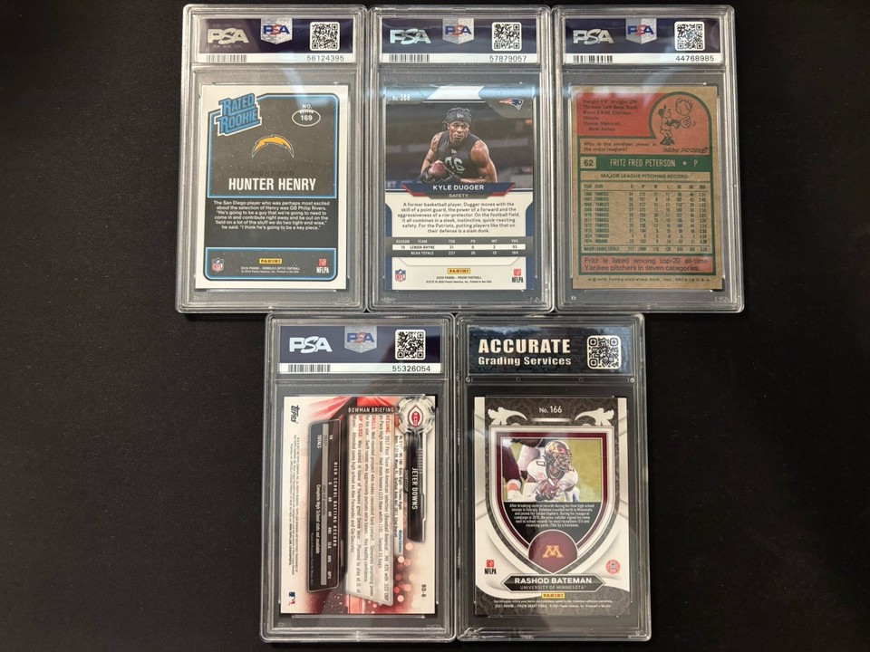 Sports Card Liquidation Lot #54 - NBA/NFL/MLB Random Slabs Rookies ...