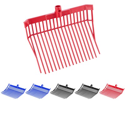 6Pcs Manure Fork Replacement Head 18 Tine Horse Stable Stall Mulch Fork ...
