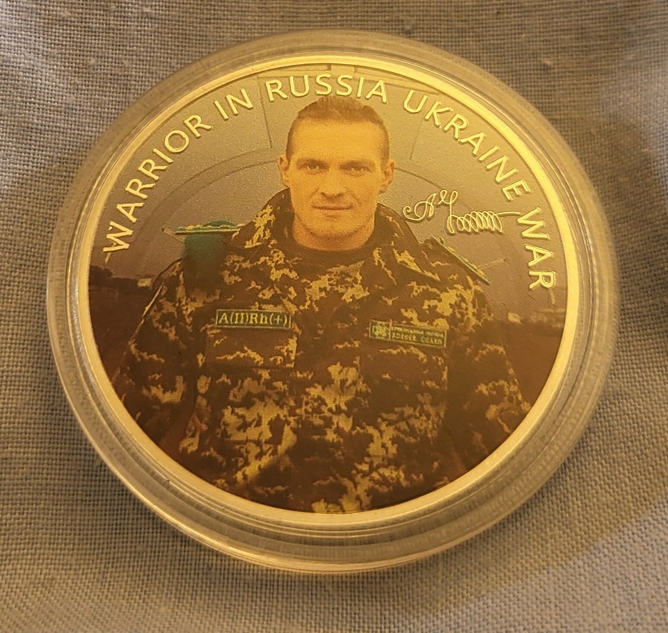 Oleksandr Usyk Gold Silver Coin World Heavy weight Boxing Champion ...