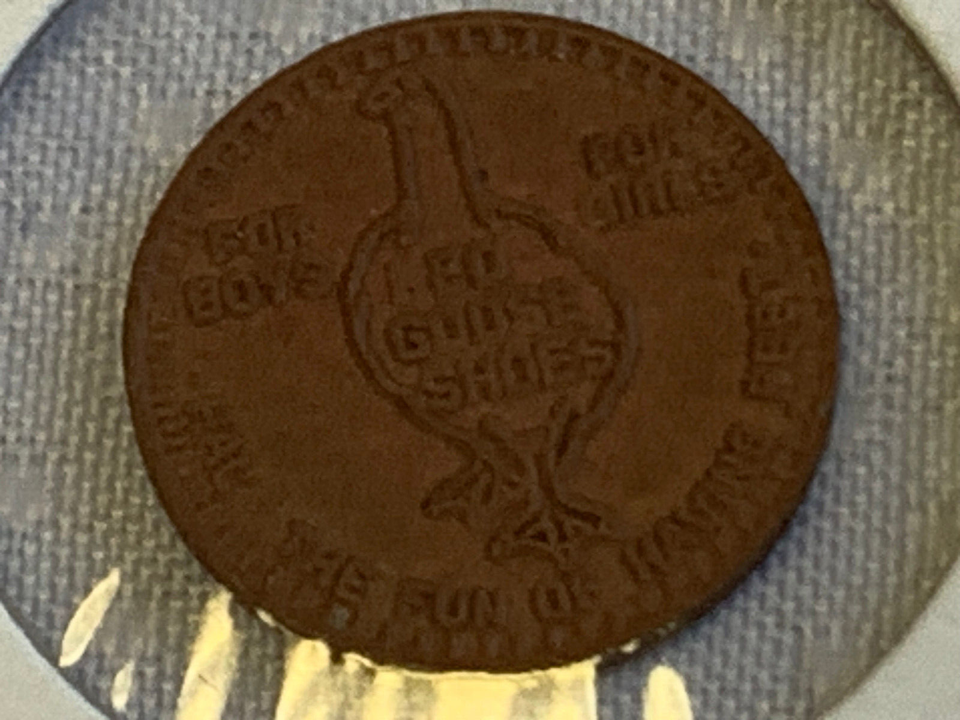 Vtg Red Goose Shoes Advertising Lot Bird Still Bank Pencil Topper Coin ...