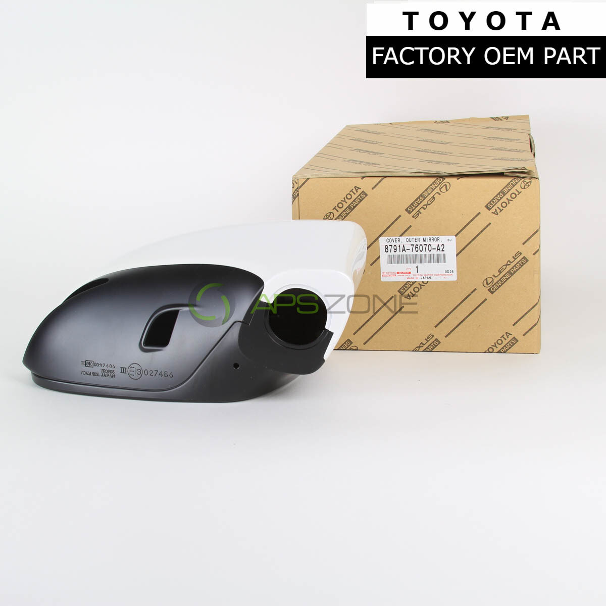 GENUINE LEXUS ES300h RC200t PASSENGER SIDE OUTER MIRROR COVER OEM 8791A ...