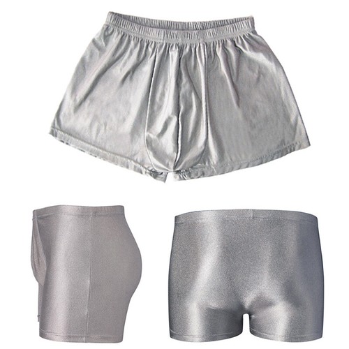 EMF Shielding Anti-Radiation Silver Fiber Underwear Shorts Pants Boxer ...