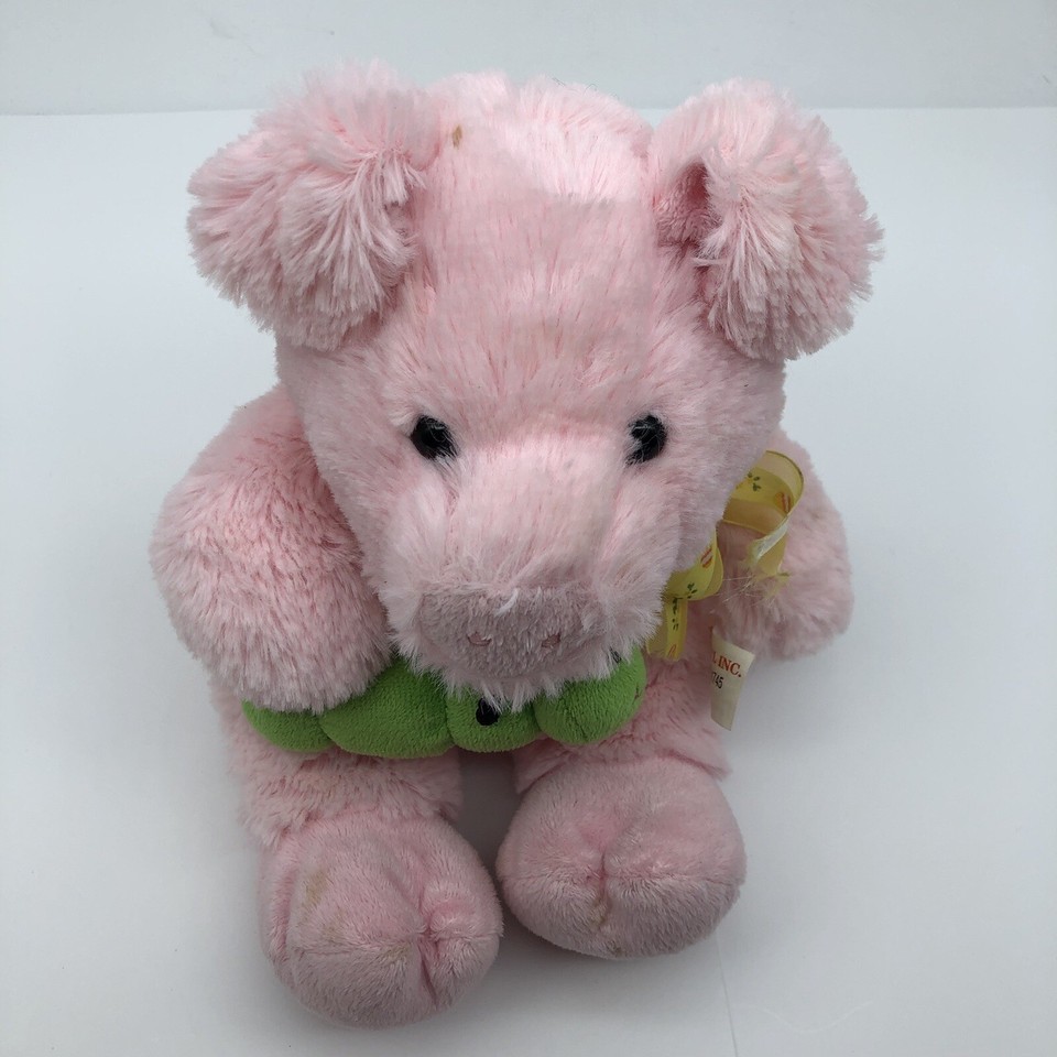 Hug Fun International Pink Pig with Catapillar Plush Super Soft Stuffed ...