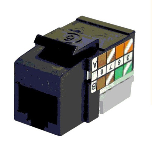 SIMON CONNECT DISTRIBUTION SYSTEM CAT. 6 RJ45 UTP Socket CJ645U Black ...