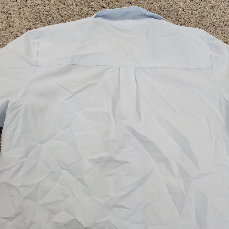 Orvis Shirt Women’s 14 Blue Button Up Shirt Short Sleeve Casual ...