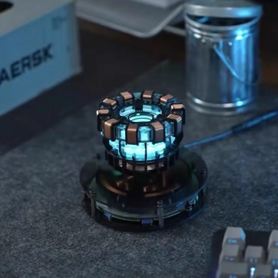 Marvel cartoon Tony Stark Arc Reactor MK1/2 LED Model Magnetic ...