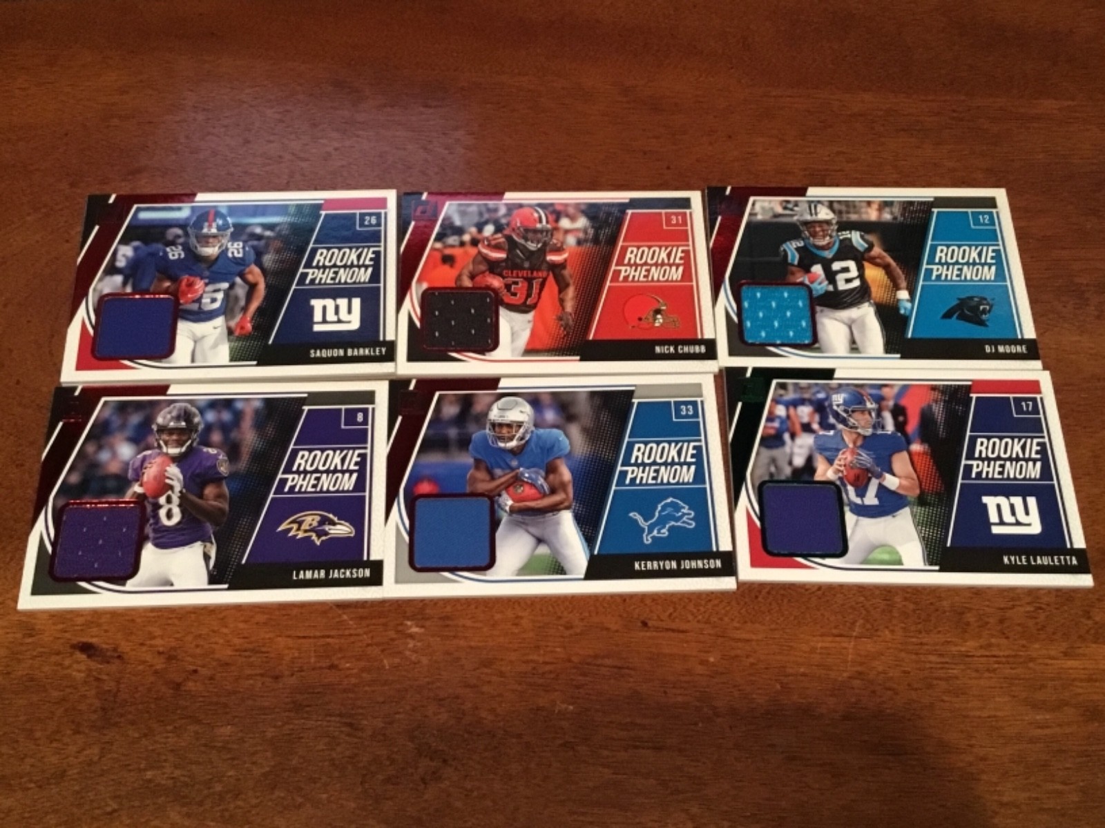 2018 DONRUSS YOU PICK ROOKIE PHENOM / THREADS BARKLEY CHUBB MAYFIELD | eBay