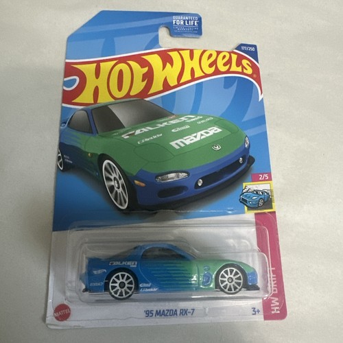 HOT WHEELS 95 MAZDA RX-7 IN FALKEN BLUE COLORS NICE!!! | eBay