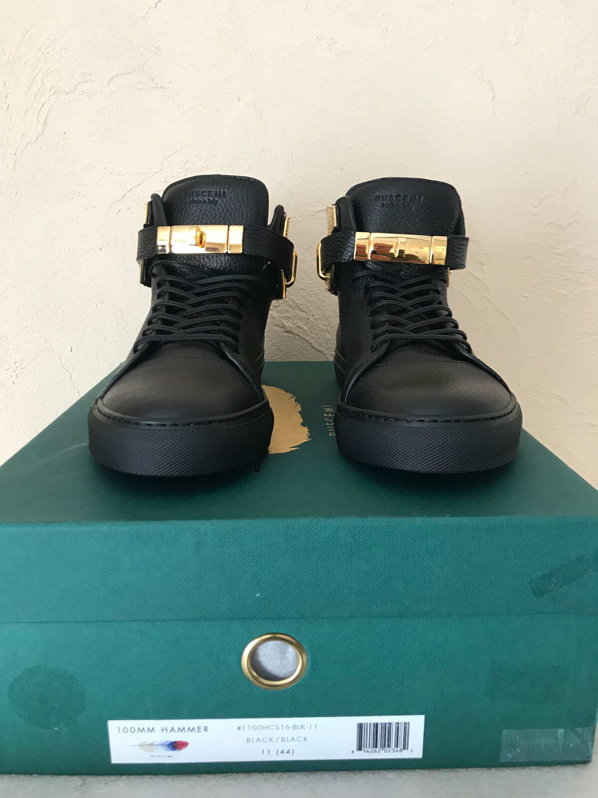 Buscemi- Sneakers - 100MM HAMMER - Black Leather - New -shoe Size 44 Eu ...