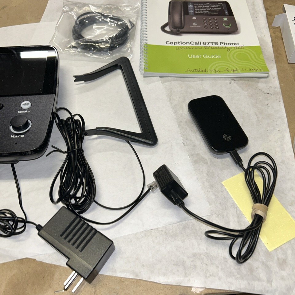 Caption Call 67Tb Telephone Home Phone Touchscreen Hearing Impaired Low Use!! | eBay