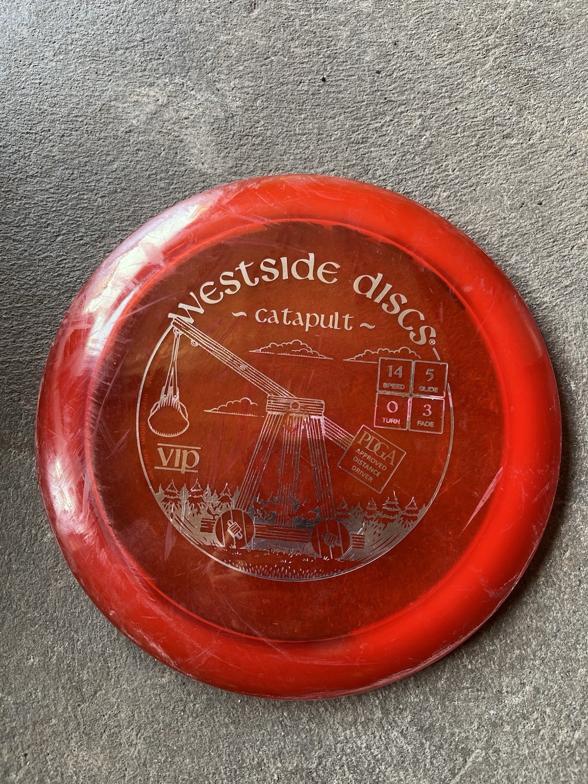 Westside Discs Catapult Tournament RED Disc Golf Driver 168g Used | eBay
