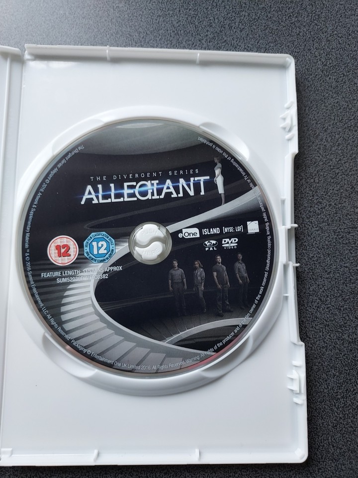 Allegiant (Film DVD from the Divergent Series) | eBay UK