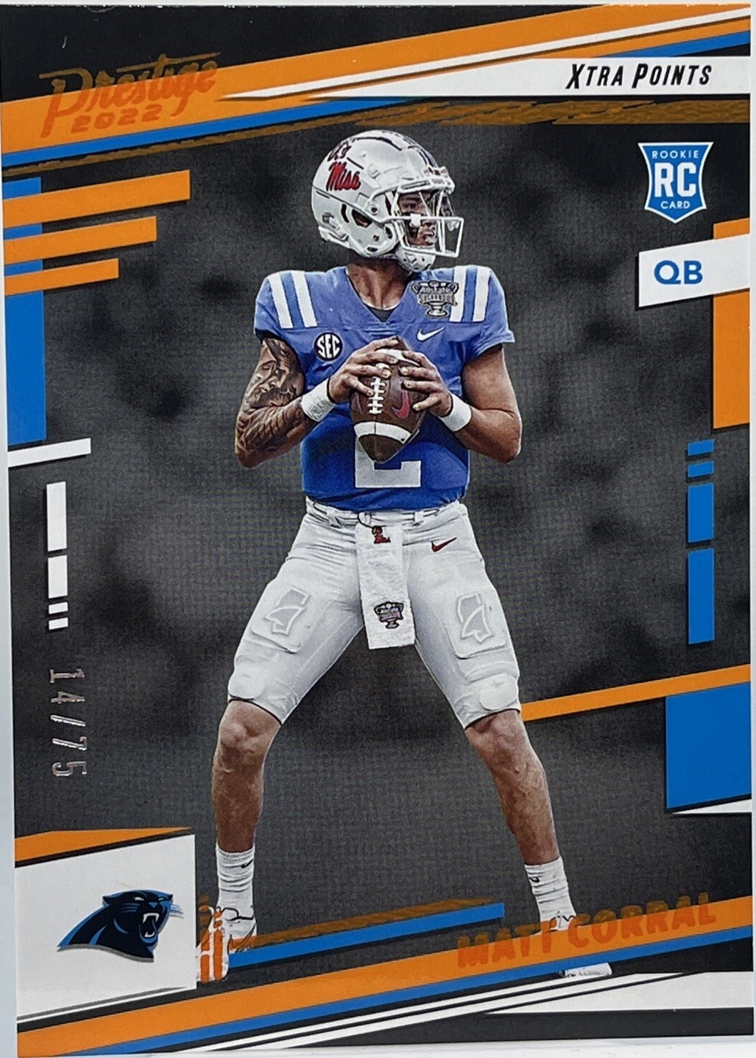 2022 Panini Prestige - Rookies Matt Corral #302 Xtra Points Orange /75 ...