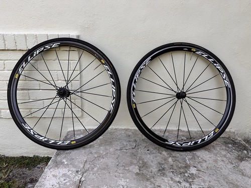 Mavic Ellipse 700C Track Fixie Wheelset Rim Brake Continental Tires ...