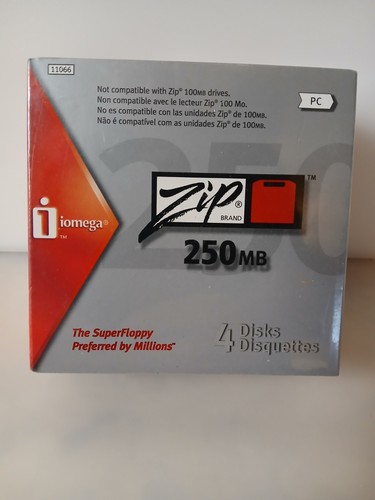 Iomega 11067 Zip 250 MB Disks Mac Formatted 4-pack NIP New Sealed | eBay