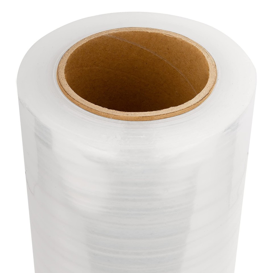 18 Inch Stretch Wrap - 1200 Feet | 60 Gauge, 2 Roll Clear Plastic Self ...