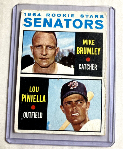 1964 Topps #167- LOU PINIELLA/MIKE BRUMLEY Rookie RC Card. VG-EX | eBay