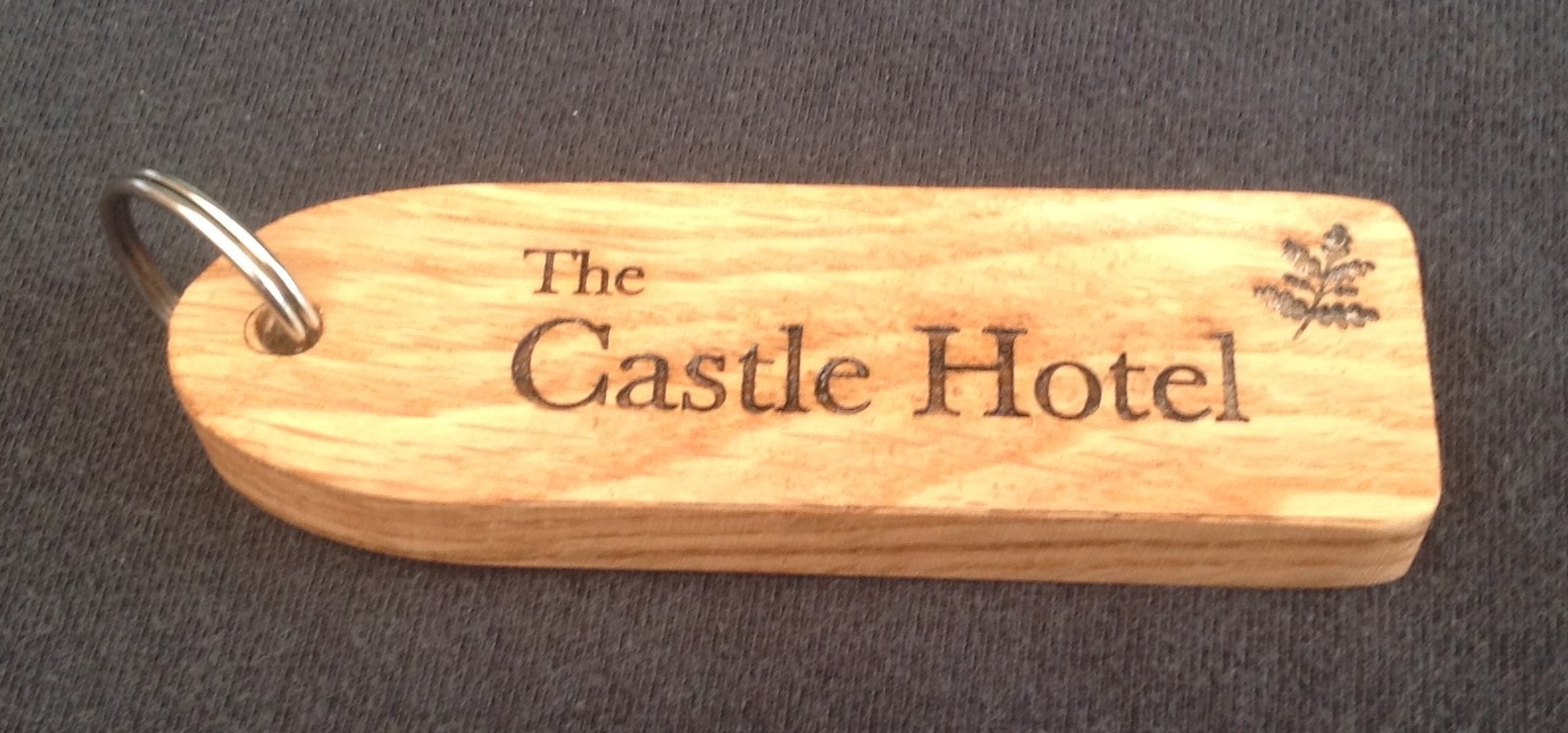 Solid engraved Oak wooden personalised hotel key fobs tags | eBay UK