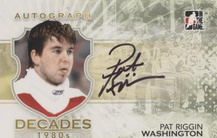 2010-11 In the Game Decades 1980s - Autographs Pat Riggin #A-PRI (AU ...