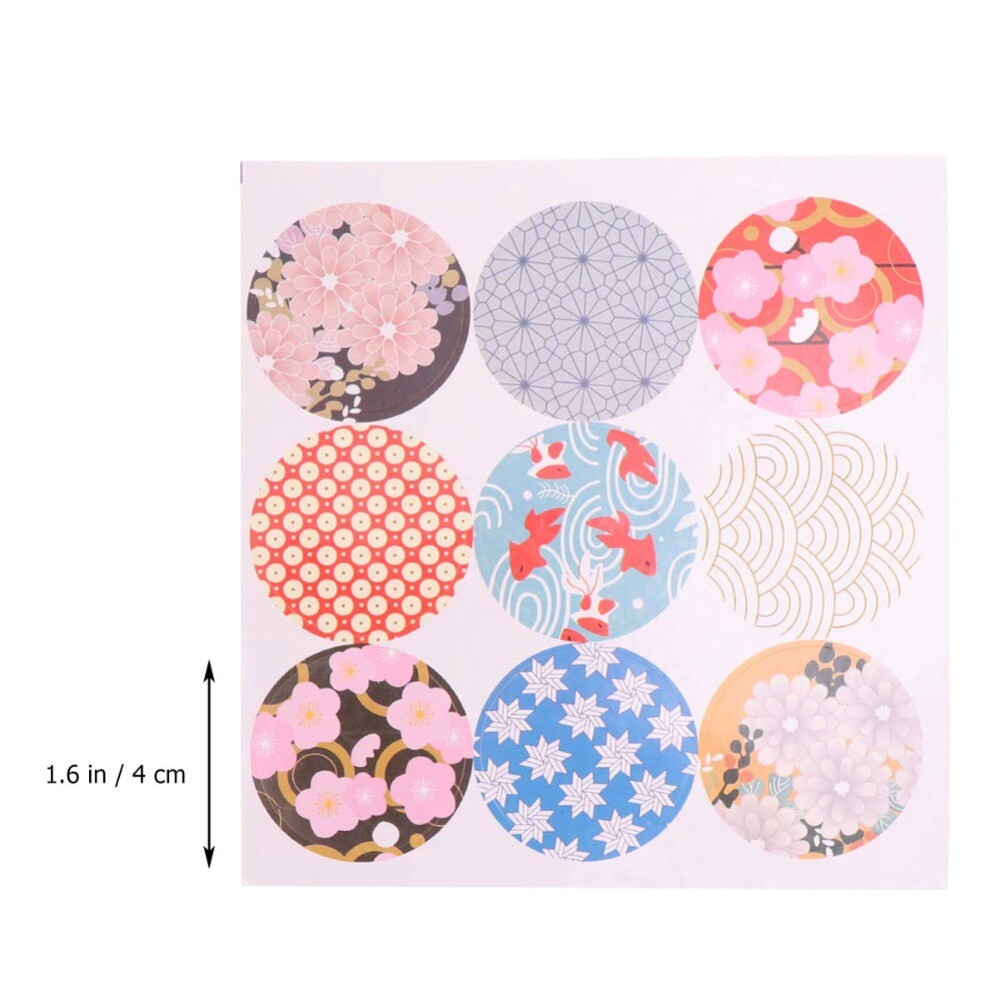 90PCS 9 Patterns Envelope Seals 10 Sheets Packing Labels Gift Boxes ...