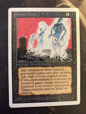 UNLIMITED Animate Dead *** NM-Mint! - Vintage Magic MtG | eBay
