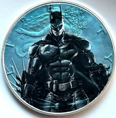 Batman - American Silver Eagle 1oz. .999 Limited Edition Silver Dollar ...