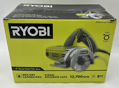 RYOBI TC401 12 AMP Blade Corded Wet Tile Saw 4-Inch Tile Saw (13685522 ...