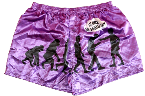 Satin—Silk—Boxer—Shorts—Shiny—Silky—Boxers—Cartoon—Glanz—Vintage—1990s ...