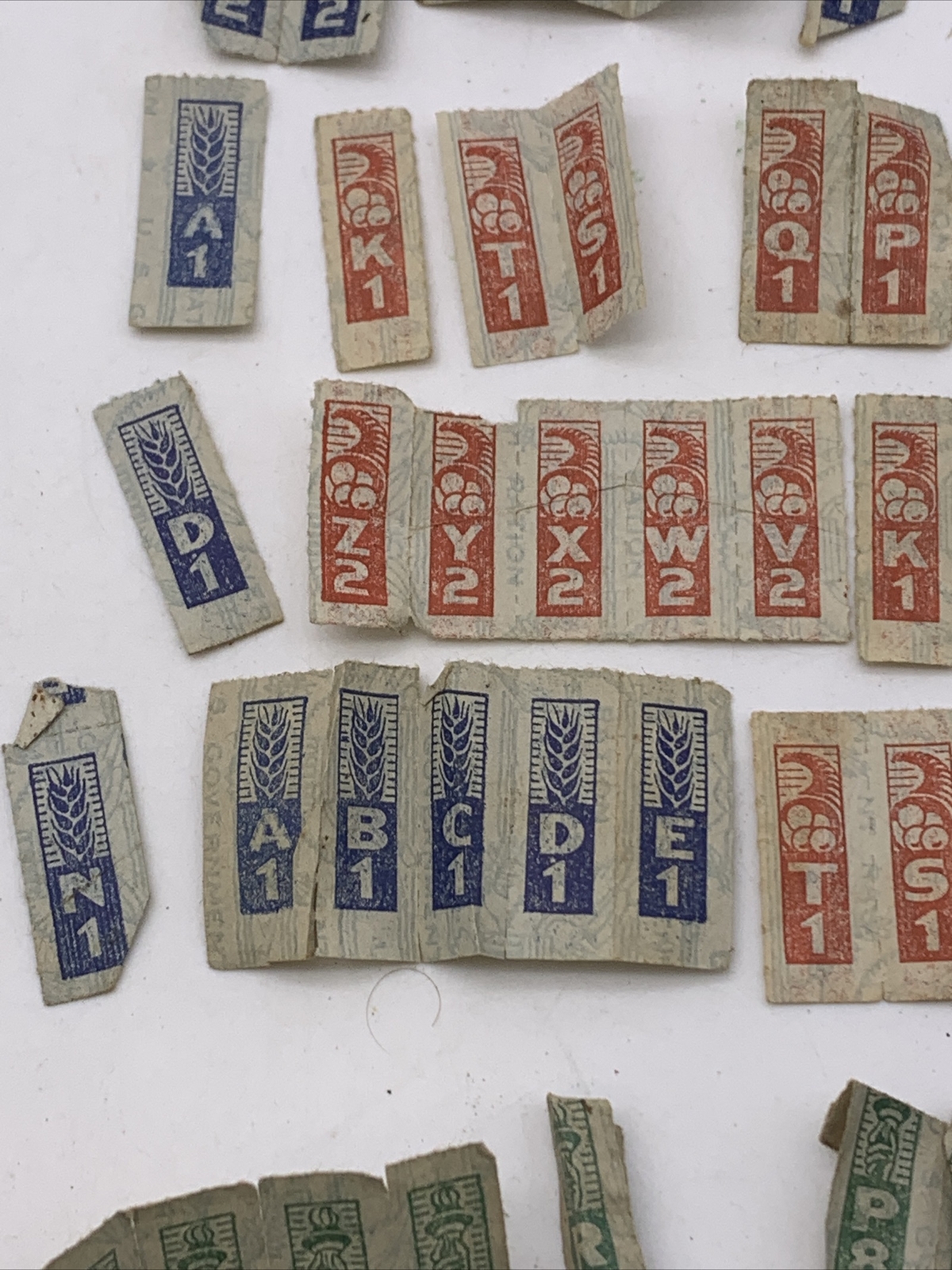 USA Food Ration Coupons from World War II ? WW2 Paper Ephemera Rations ...