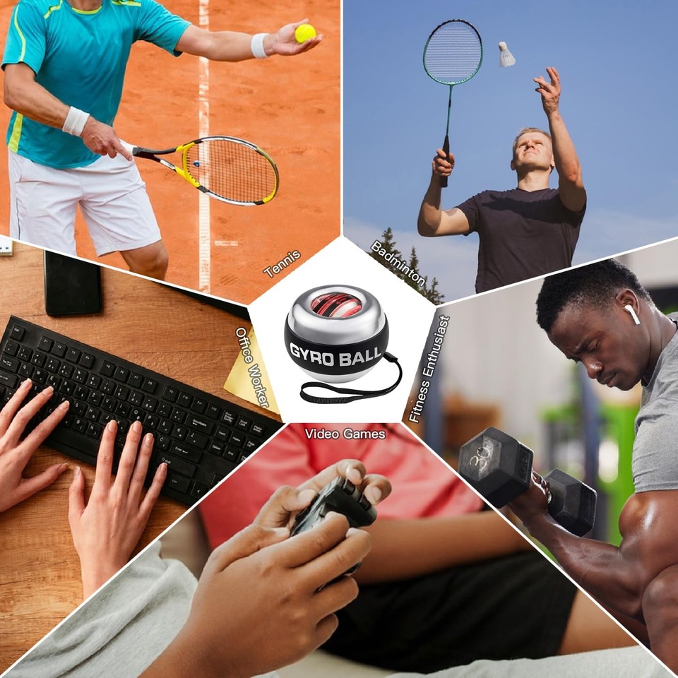 Torque Ball-Metal Gyro Ball Wrist Exerciser Torque Ball Hand Exerciser ...