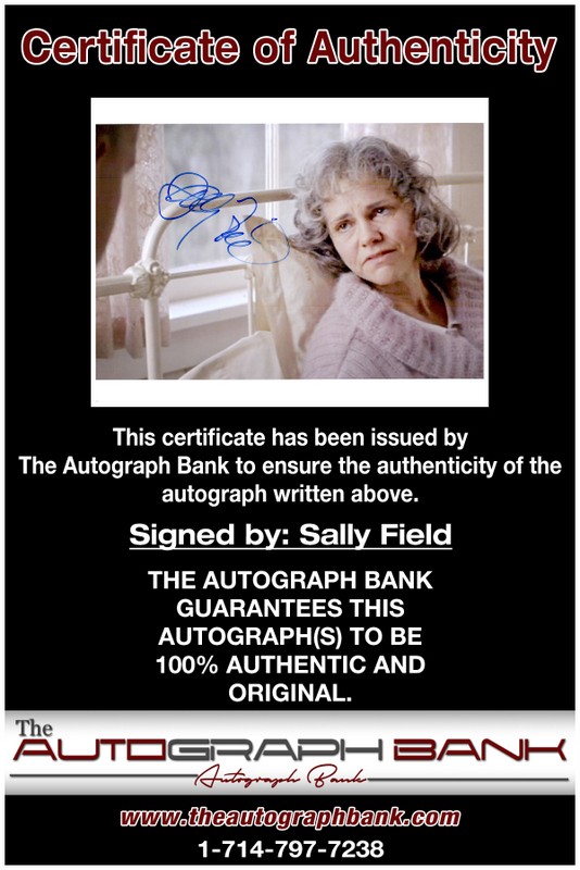 Sally Fields authentic signed celebrity 11x14 photo W/Cert Autographed ...