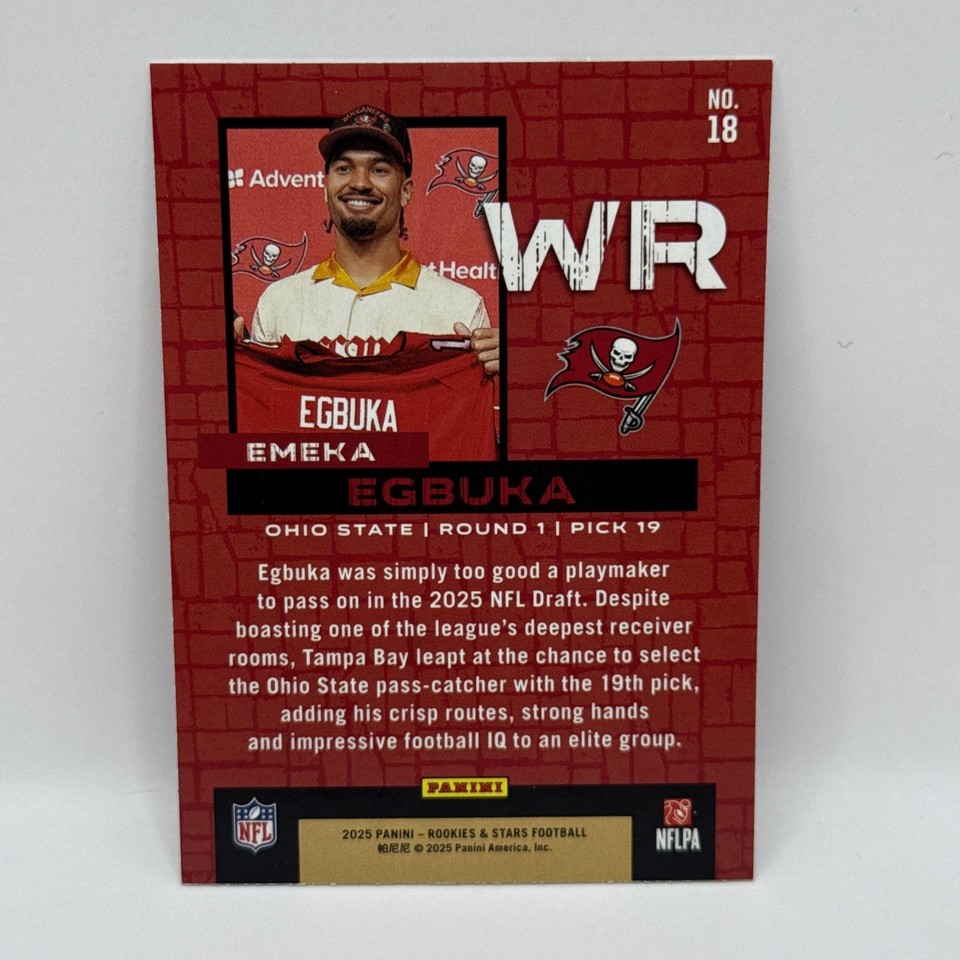 2025 Panini Rookies & Stars Emeka Egbuka Draft Class Insert Rookie RC ...