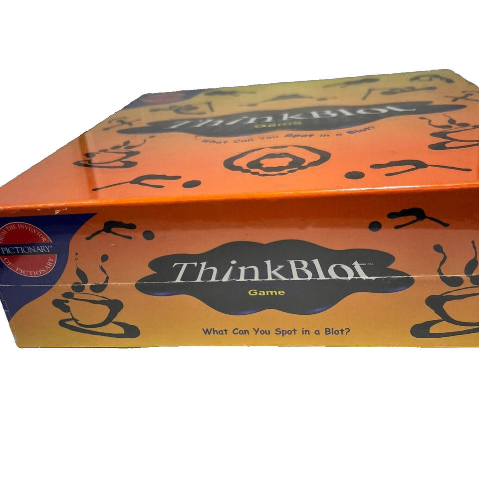 VINTAGE ThinkBlot Board Game Spot in a Blot by Mattel 1999 NIB Like ...