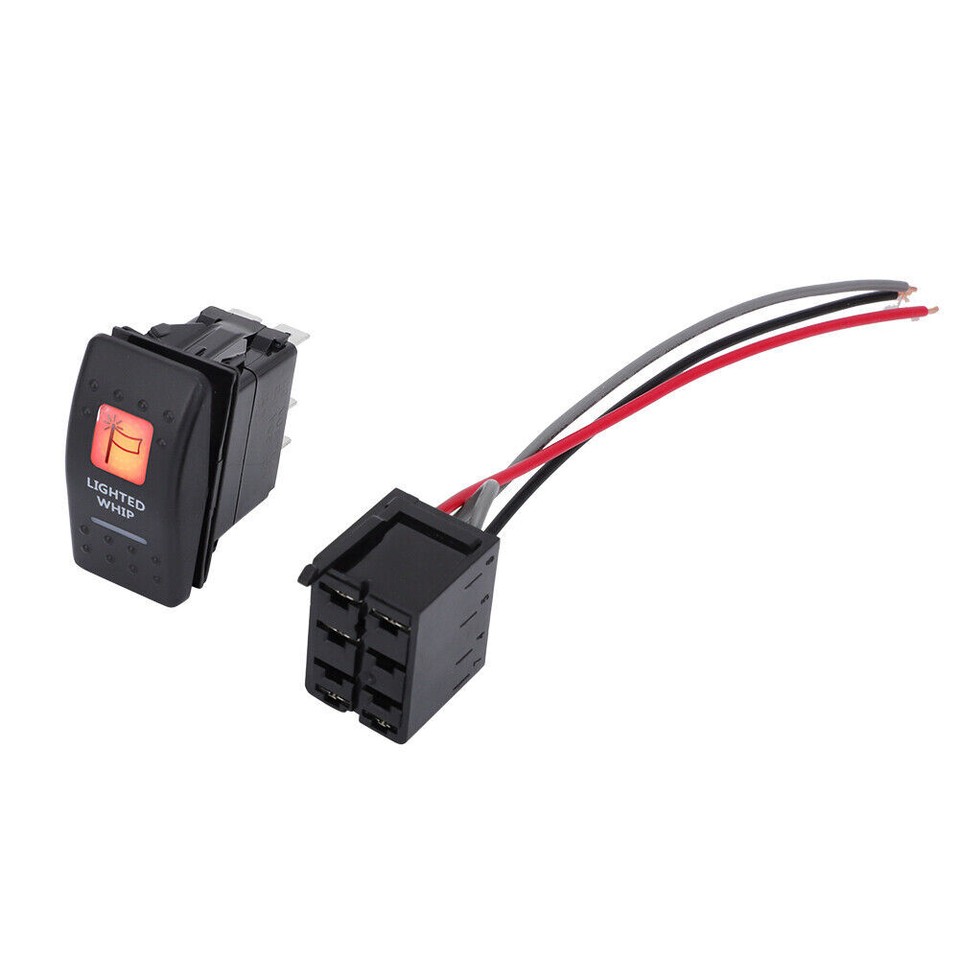 LIGHTED WHIP SWITCH - WITH BACKING - AMBER for CAN-AM MAVERICK ...