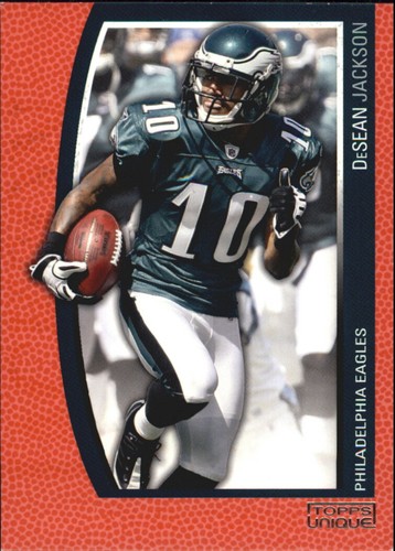2009 Topps Unique Red Philadelphia Eagles Football Card #121 DeSean ...
