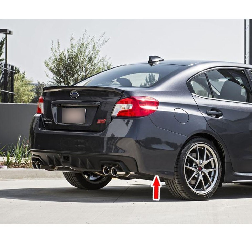 Painted #K7X For Subaru WRX STI 4th OE Rear Side Bumper Spats Splitter ...