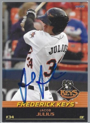 IP autograph signed 2011 Choice Sportscards Frederick Keys #12 Jacob ...