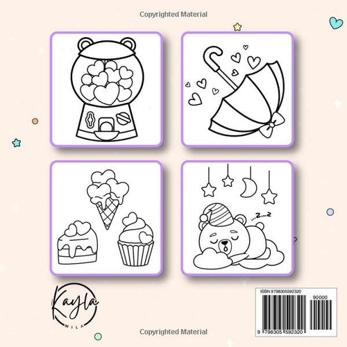 Color Me Cute: An Adorable Coloring Book for Adults Teens and Kids with ...