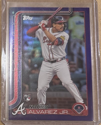 Nacho Alvarez Jr. 2025 Topps Series 1 Purple Rainbow Foil /250 RC ...