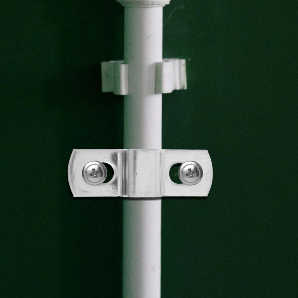 4Pcs Square Tube Clamp Bracket Pipe Clamp Pipe Support Base Hanger ...