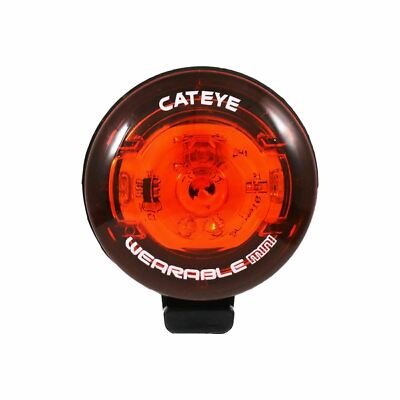 Cateye Wearable Mini LED Light Rear Road Running Bike Cycling Commuter ...