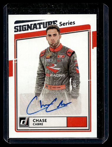 2021 PANINI DONRUSS RACING SIGNATURE SERIES #2 CHASE CABRE AUTOGRAPH ...