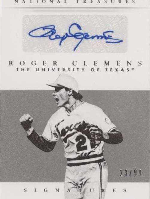 2015 Panini National Treasures College - Signatures Roger Clemens #53 / ...