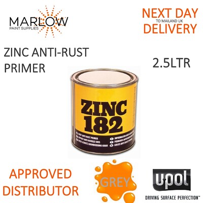 U-POL - DAVIDS ISOPON ZINC 182 RUST INHIBITING GREY PRIMER Z182/1 1K ...